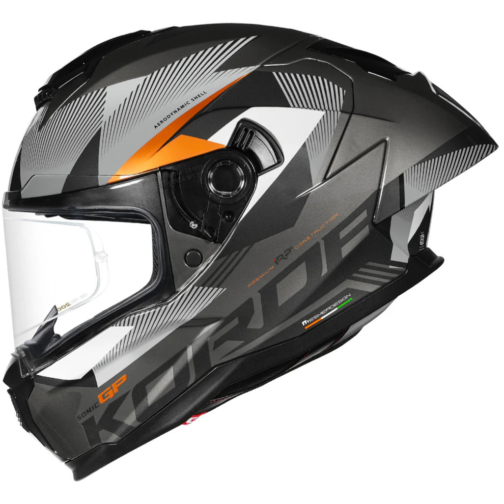 Buy Korda Sonic GP Brave Helmet - Gloss Grey Gold – Bikester Global