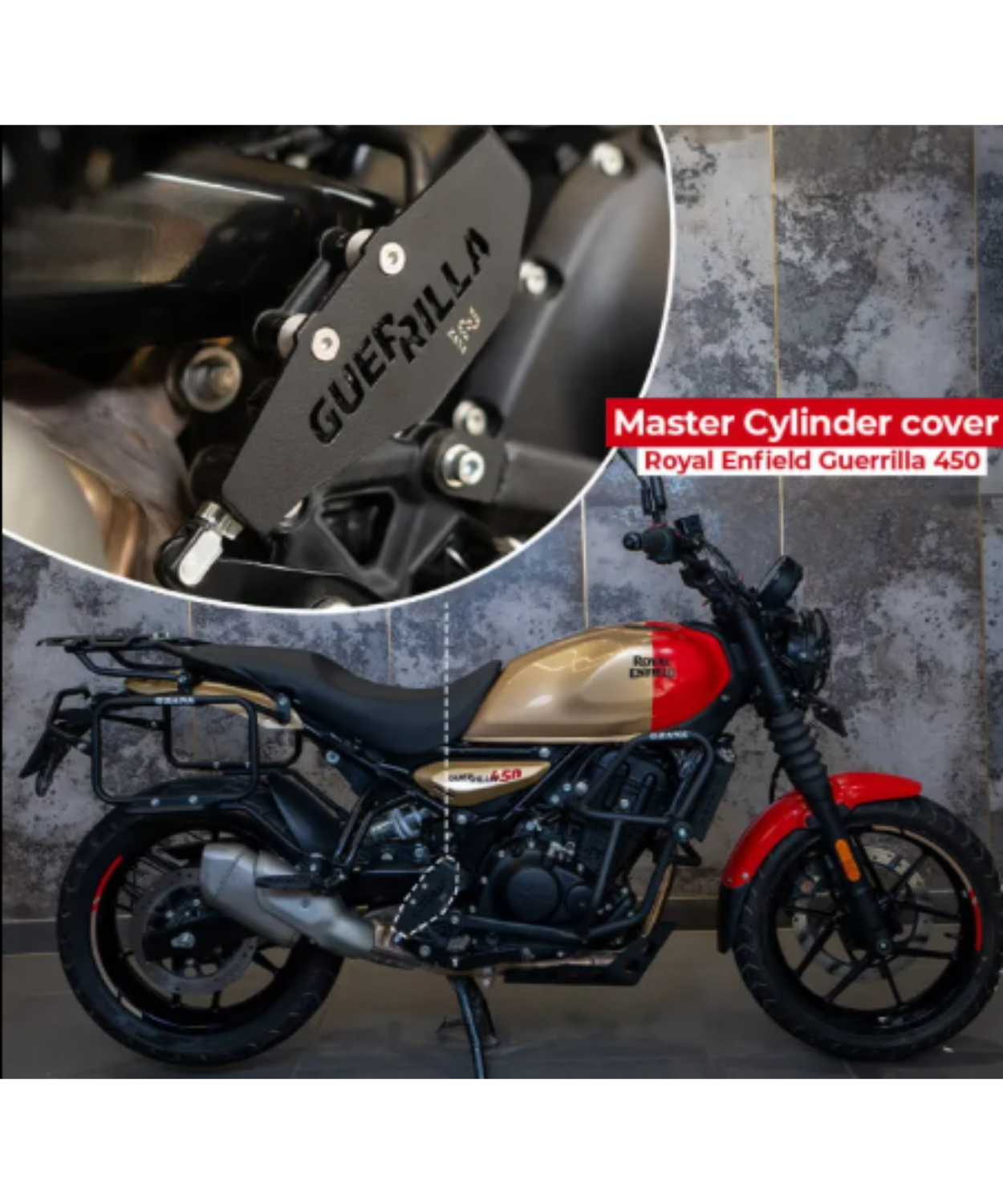 Buy Zana Master Cylender Black Texture for Guerrilla 450 T-2 with Logo ...