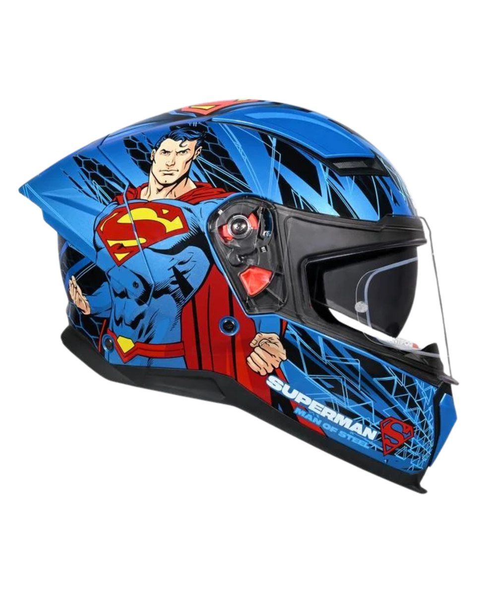 Buy Studds Helios Superman Edition Graphics Helmet - Gloss Blue N1 ...