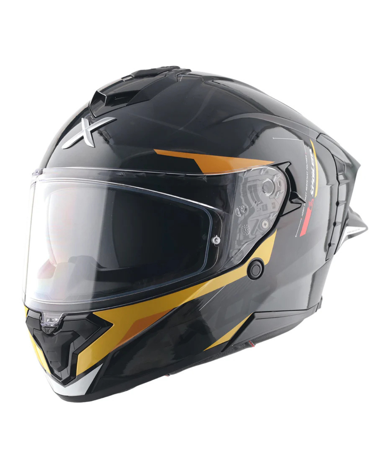 Buy Axor Brutale Kryptic Dual Spoiler Helmet - Black Yellow – Bikester ...