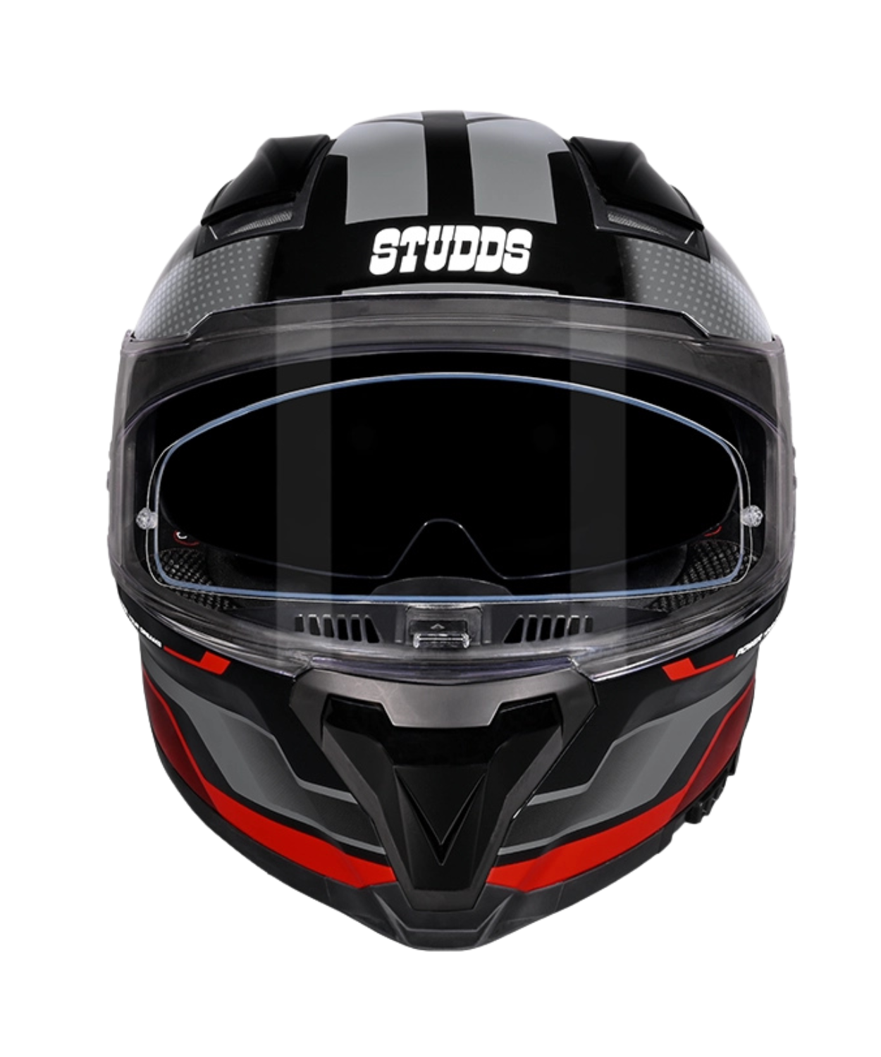 Buy Studds Helios D1 Asphalt Decor Graphics Helmet - Gloss Black Grey ...