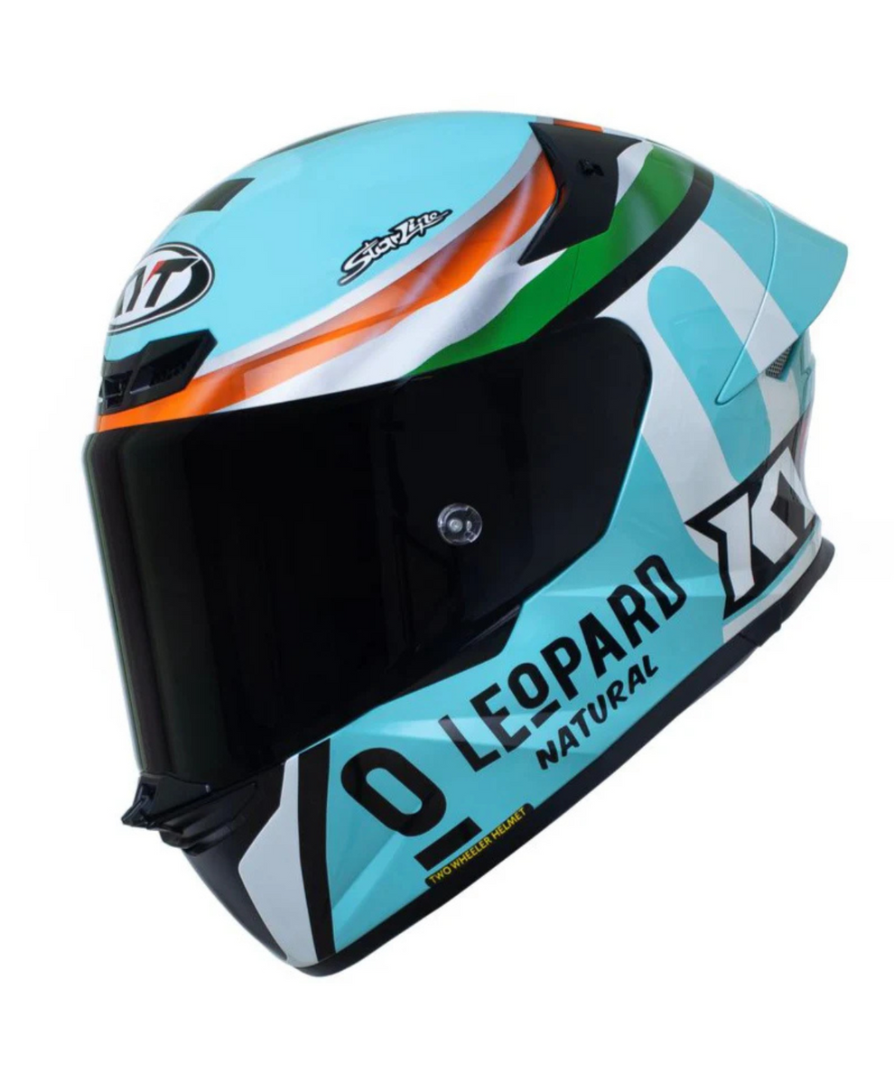 Buy KYT TT-Revo Leopard India Edition Helmet - Gloss Blue Green Orange ...