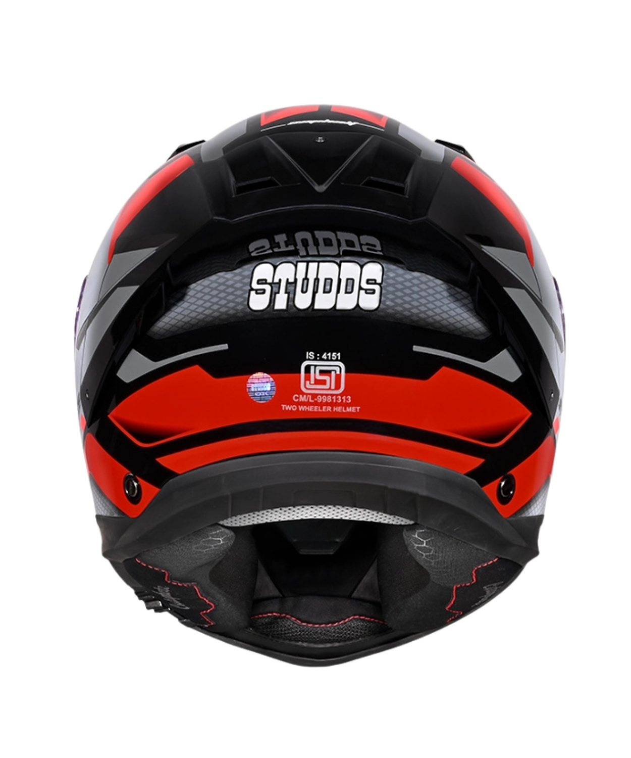 Buy Studds Helios D1 Asphalt Decor Graphics Helmet - Gloss Black Grey ...